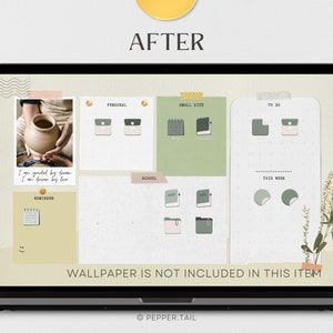 Neutral Modern Green Mac Folder Icons Pack in Boho Natural Desktop ...