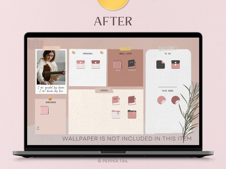 Neutral Pink Desktop Icons: Modern Folder Theme (28 PNG & ICO) - Etsy