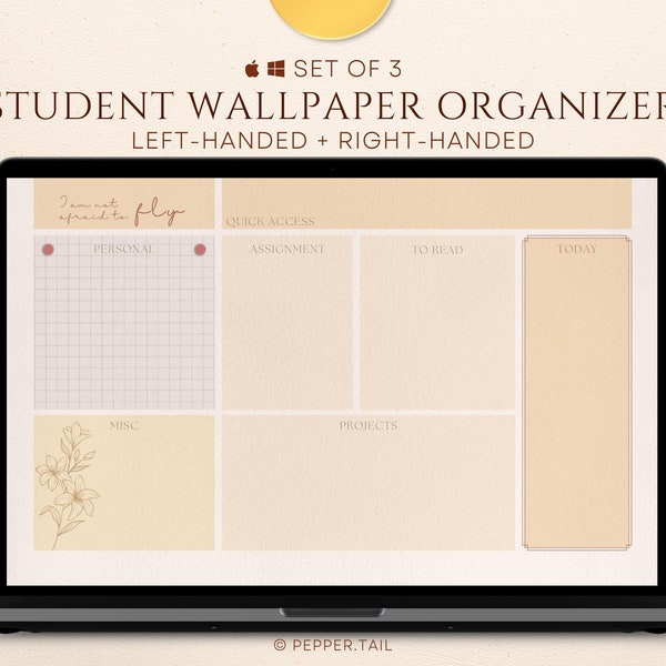 Simple Desktop Organizer Wallpaper - Etsy