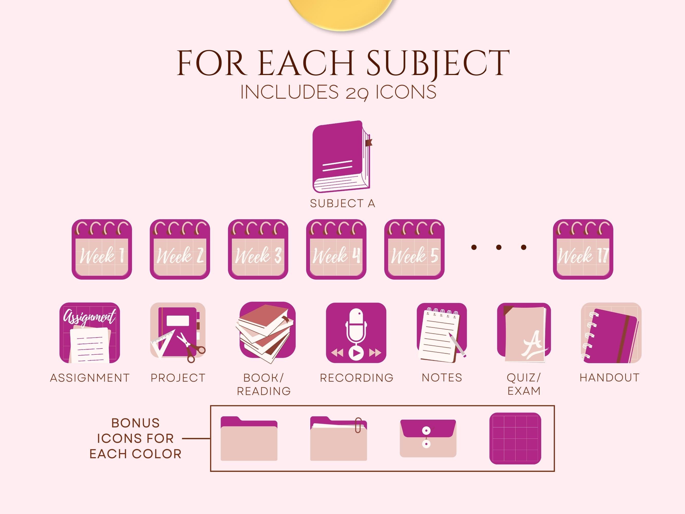 Student Desktop Folder Icon Packcollege Student Desktop - Etsy Australia