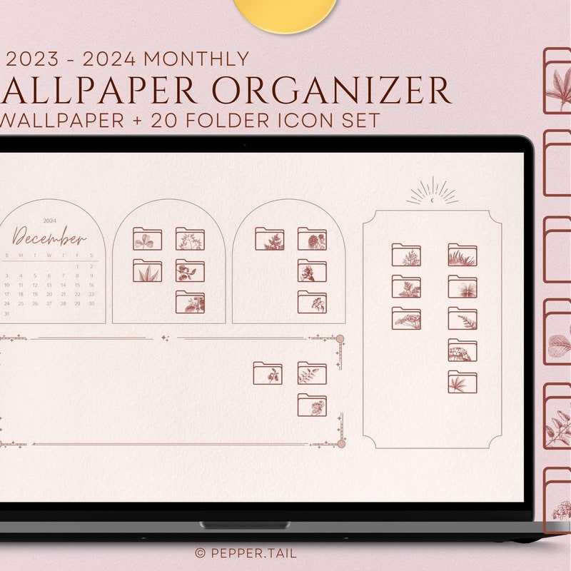 Desktop Organizer Wallpaper - Etsy