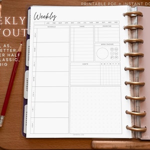 Weekly Planner Printable happy Planner Printable Inserts With - Etsy