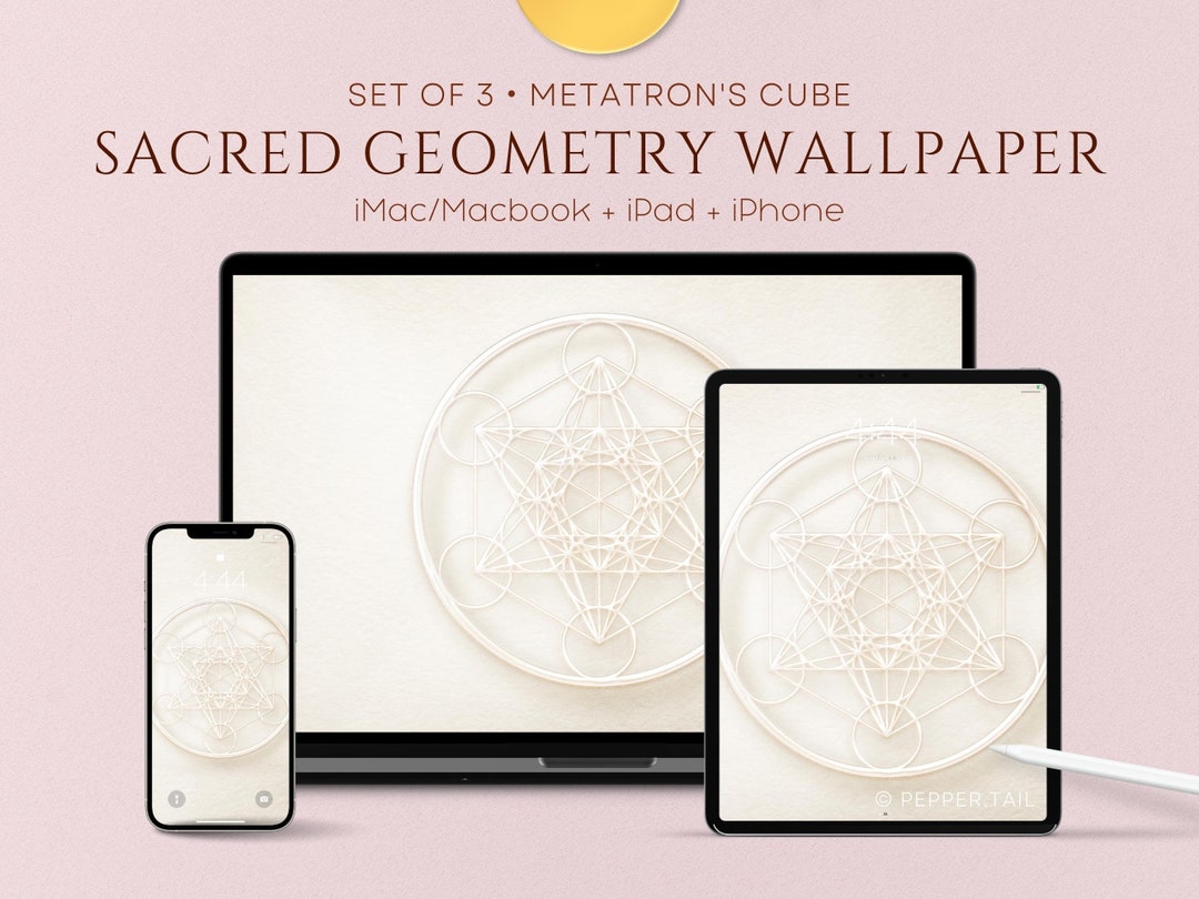 Metatron's Cube・desktop Wallpaper｜manifestation Laptop Wallpaper｜imac ...