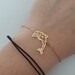 Gold Leg Bracelet With 3 Pendants Sterling Silver 925 - Etsy