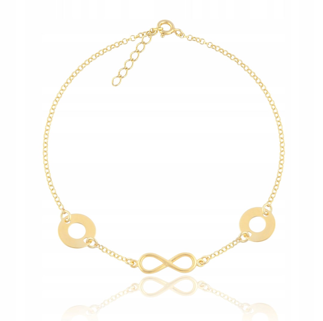 Gold Leg Bracelet With 3 Pendants Sterling Silver 925 - Etsy