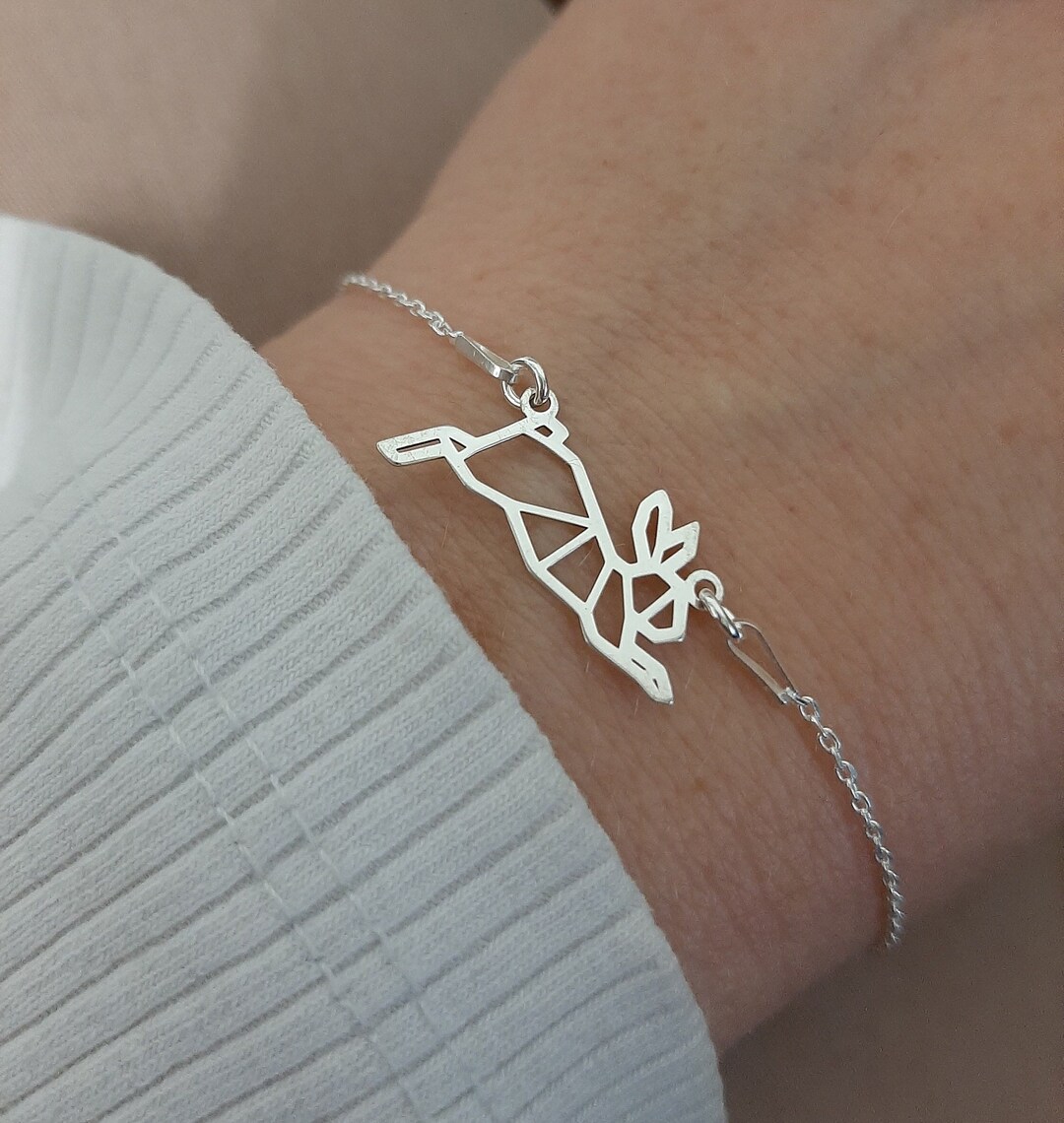 Bunny Bracelet 925 Sterling Silver, Animal Bracelet, Pet Bracelet - Etsy