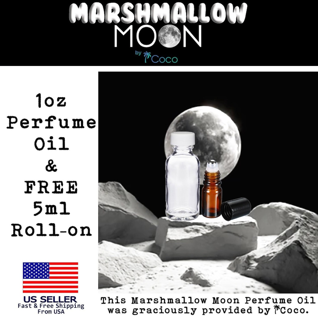 1oz Marshmallow Moon by Coco Perfume Oil FREE Rollon Included - Etsy