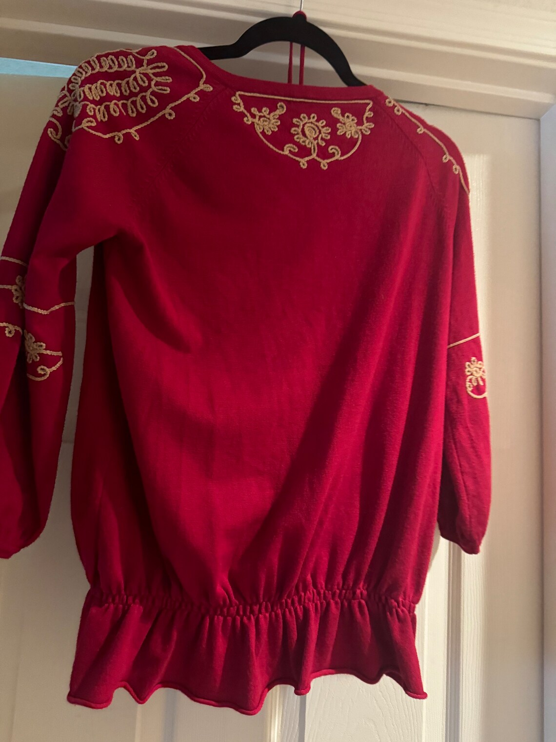 Ladies Dress Sweater Red - Etsy