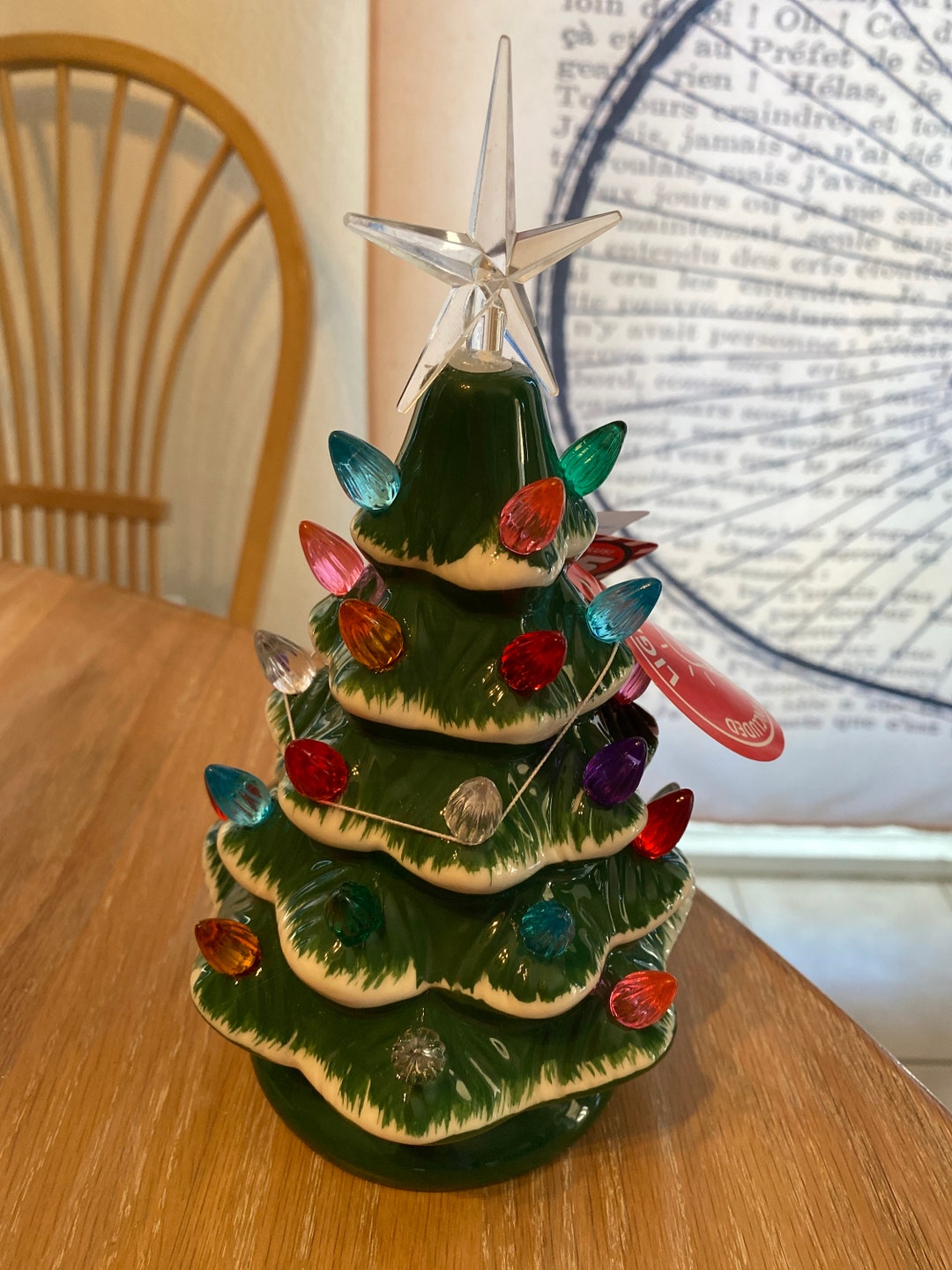 Retro Inspired Ceramic Christmas Tree Light 9” H - Etsy