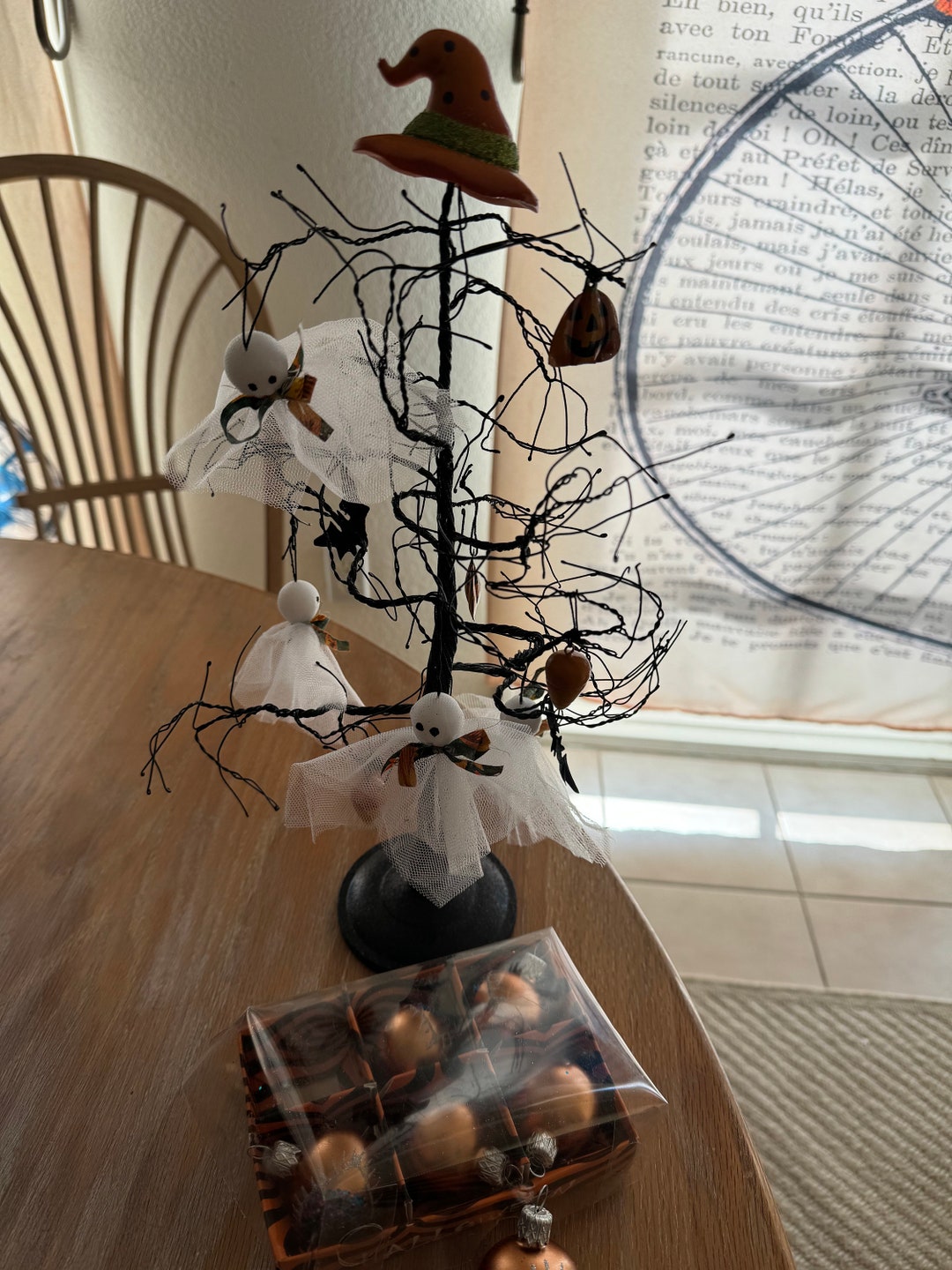 Halloween Black Iron Tree Table Centerpiece - Etsy