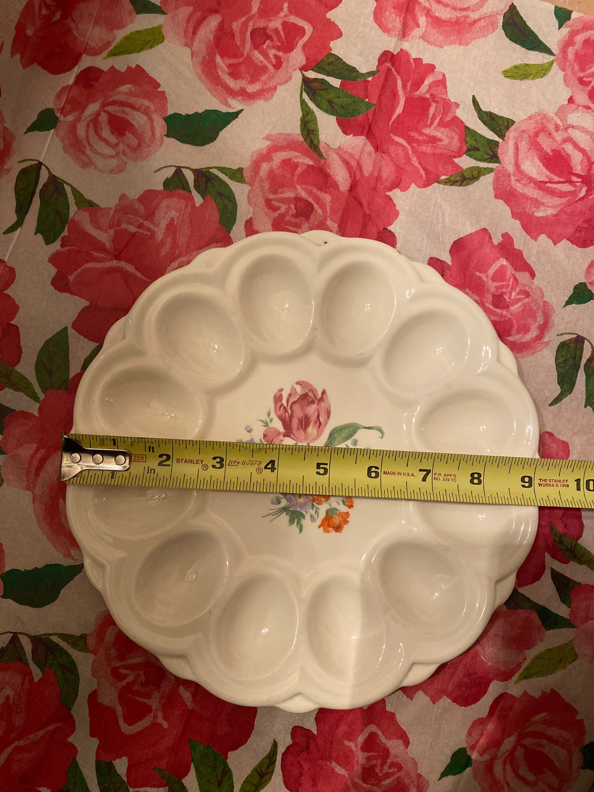 Antique 1940’s Egg Plate ER American Art Ware Plate - Etsy