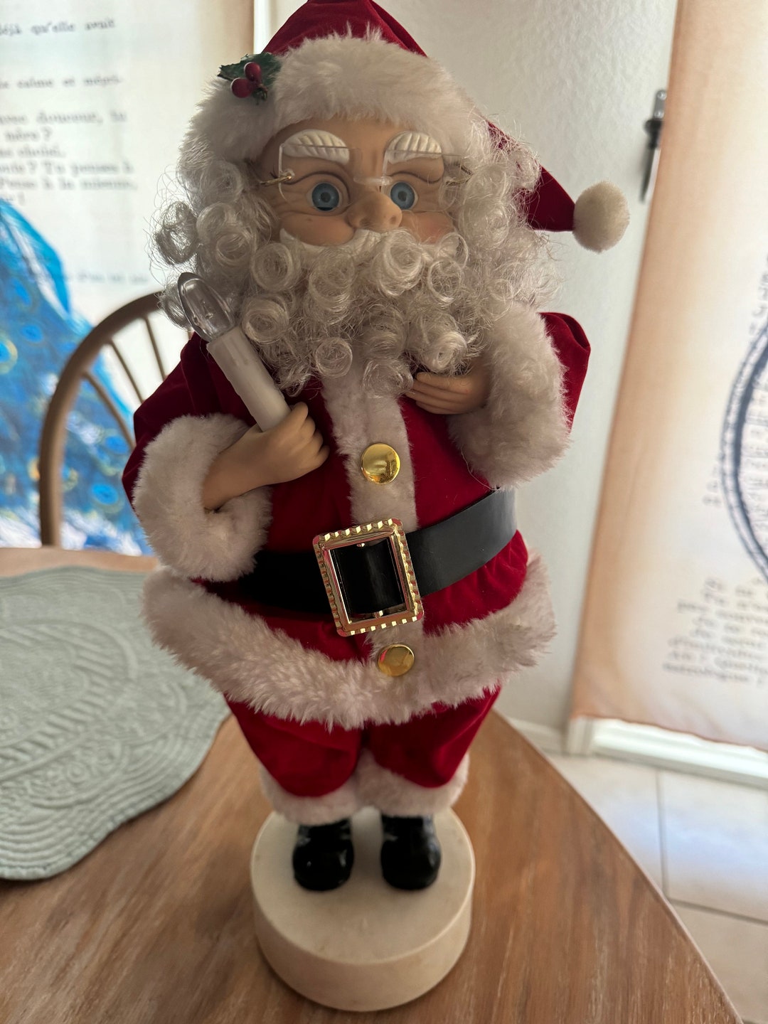Vintage Mcm Animated Christmas Santa - Etsy