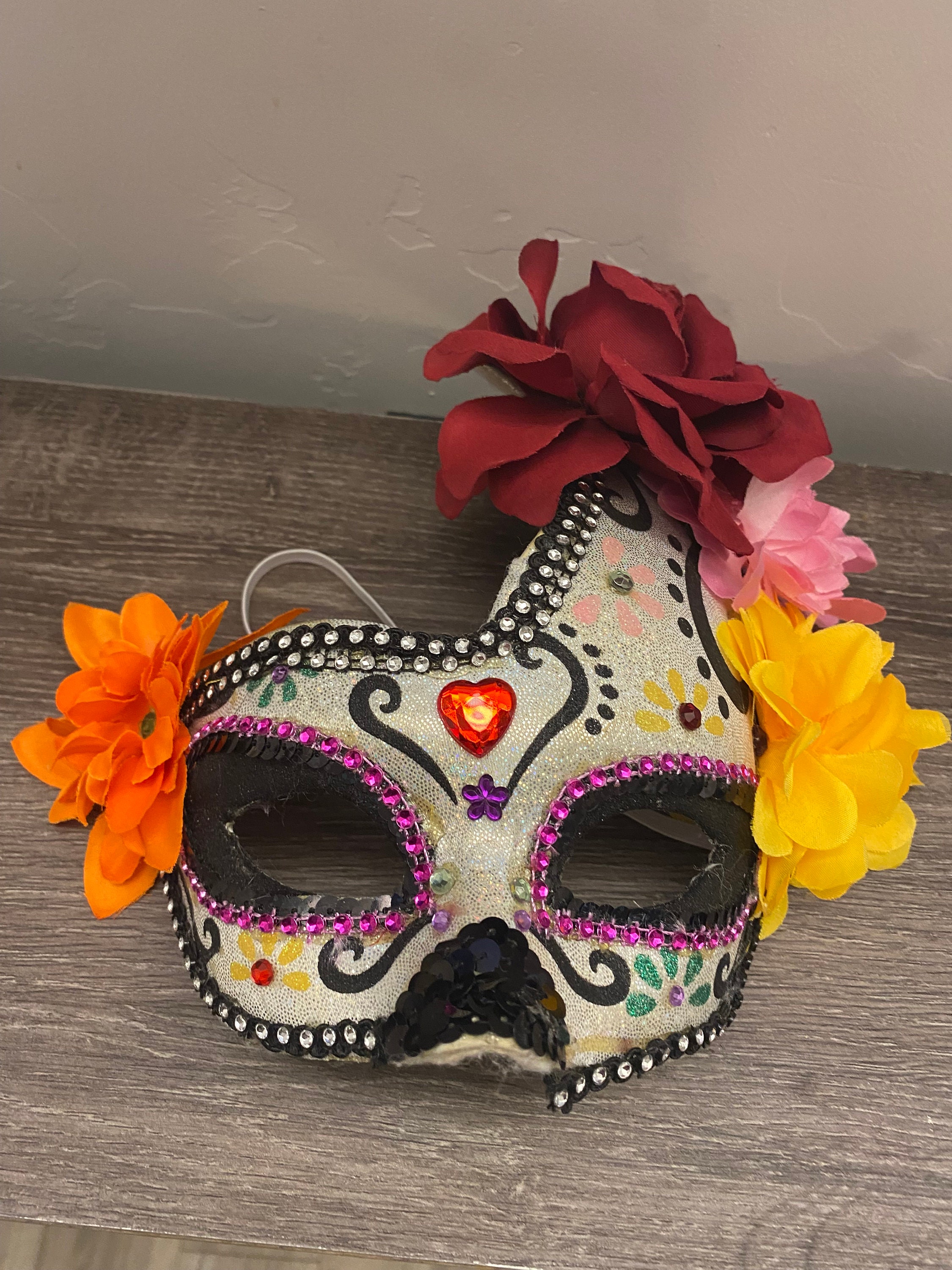 Day of Dead Masquerade Mask - Etsy