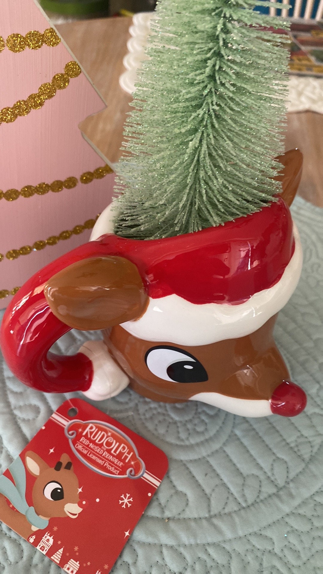 Rudolph Red Nosed Reindeer Mug - Etsy