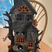 Light up Battery Haunted Halloween House - Etsy