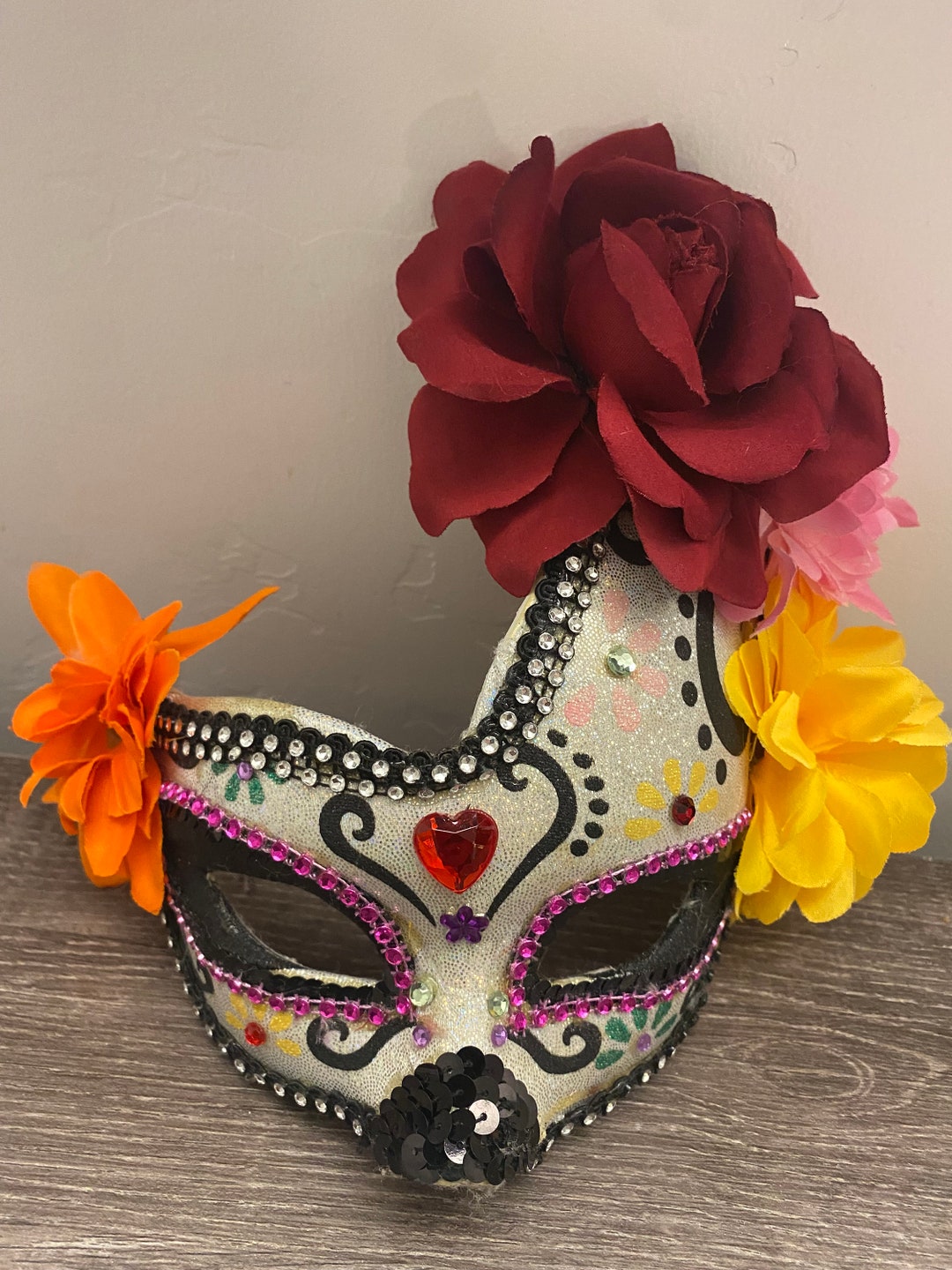 Day of Dead Masquerade Mask - Etsy