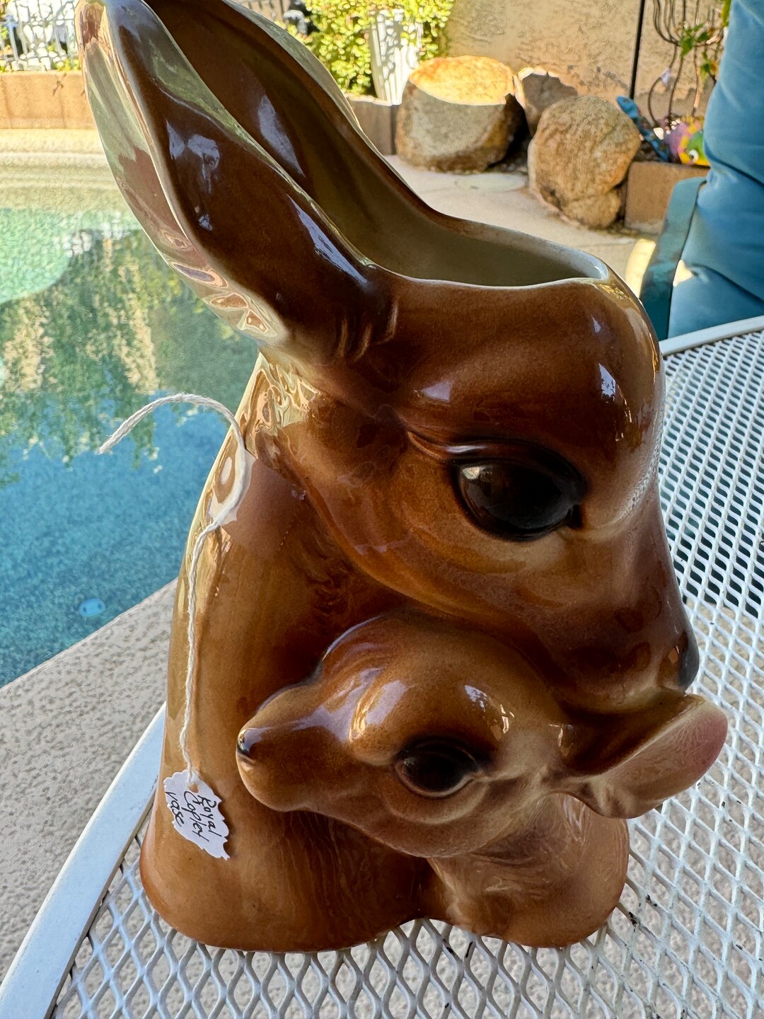 Vintage Deer Planter Mcm Ceramic - Etsy