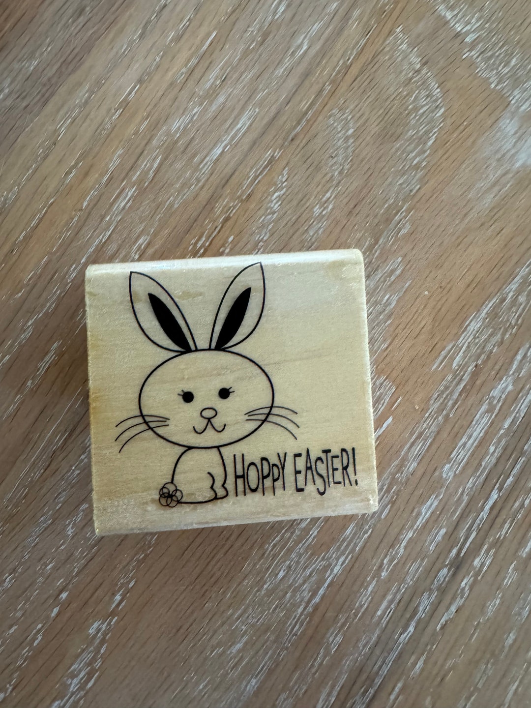 New Easter Bunny Rubber Stamp - Etsy