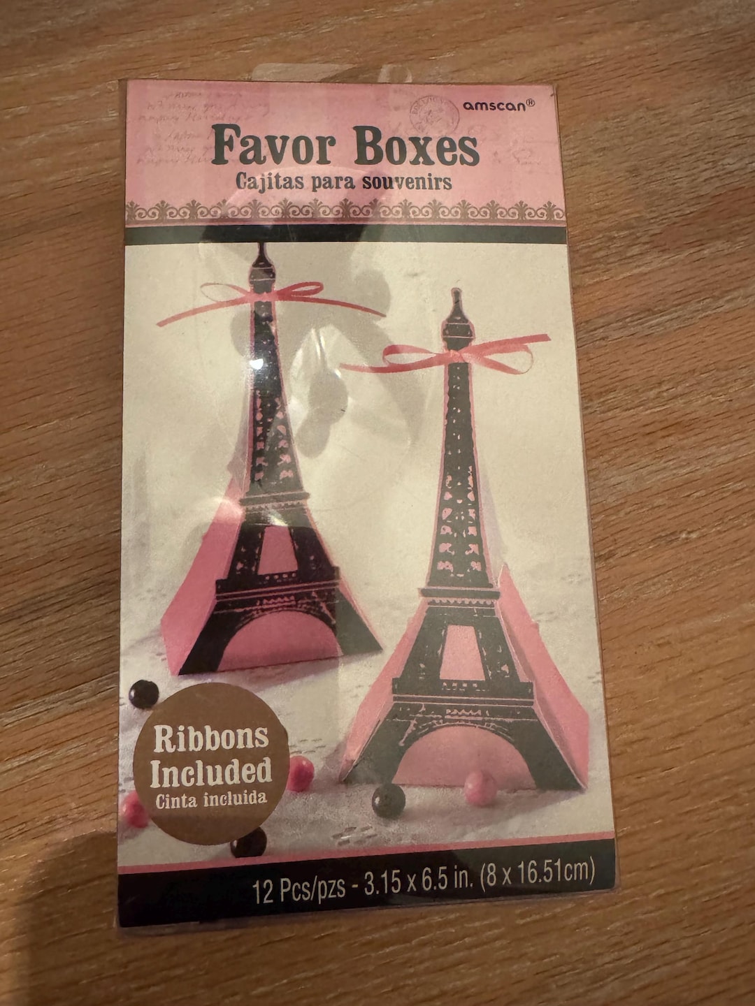 12 Party Favors Eiffel Tower Boxes Pink - Etsy