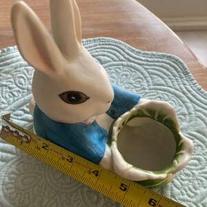 Porcelain Hand Painted Rabbit W Cabbage - Etsy