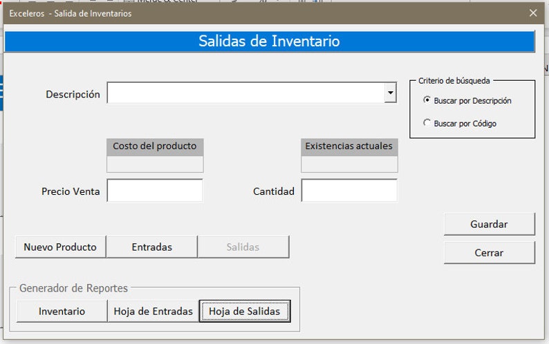 Sistema de Control de Inventarios en Excel Inventory Management in Excel with VBA - Etsy España