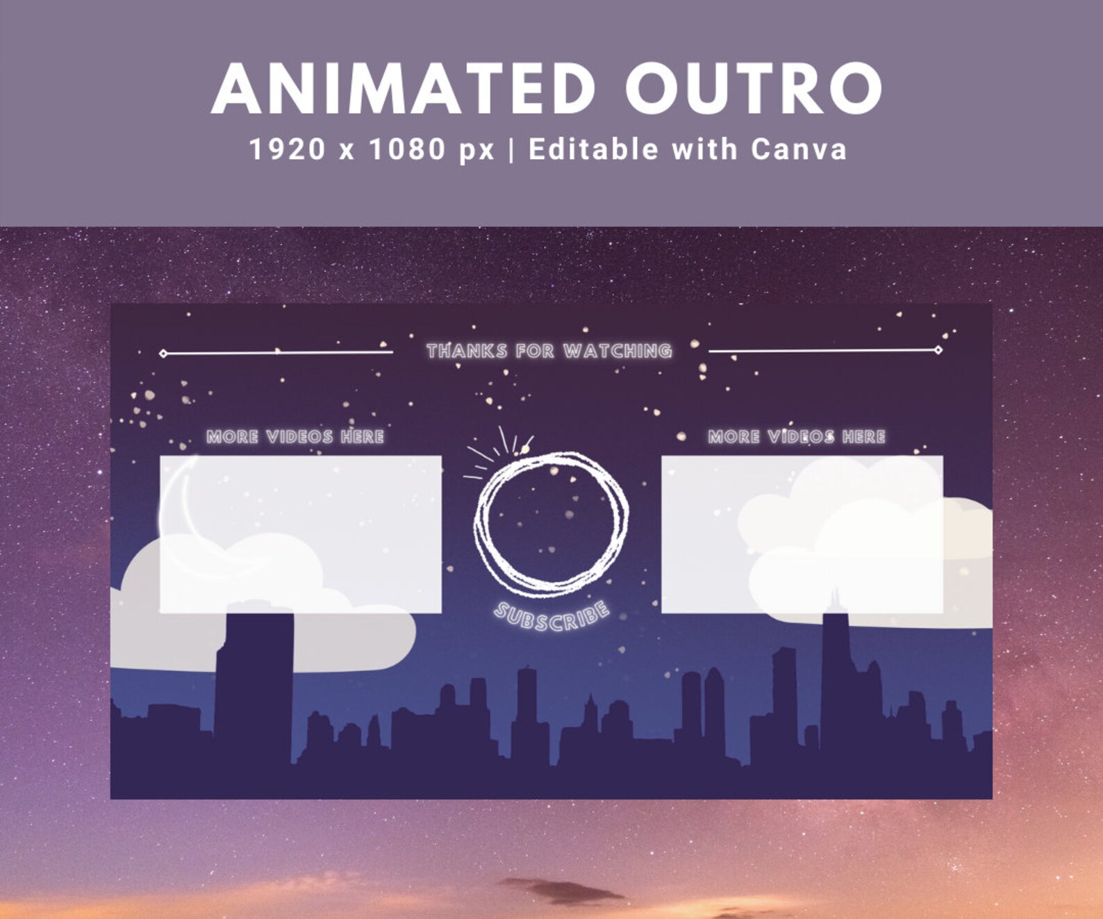 Youtube Channel Kit Animated Youtube Intro Animated | Etsy