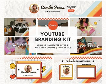 Youtube Thumbnail Template, Youtube Art, Youtube Banner, Intro, Outro ...