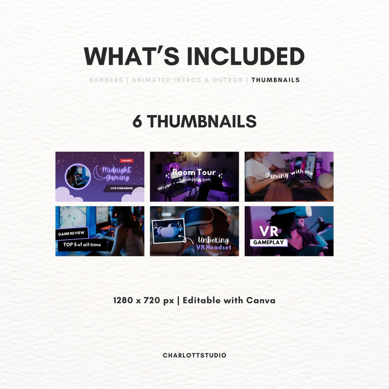 Purple Night Sky Youtube Branding Kit | Animated Youtube Intro & Outro ...