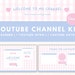 Blue Pink Computer Youtube Branding Kit Animated Youtube Intro & Outro ...