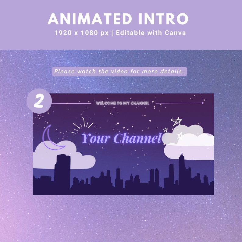 Youtube Channel Kit Animated Youtube Intro and Outro - Etsy