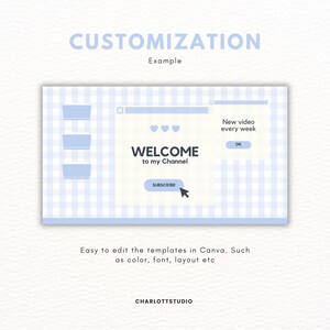 Blue Pink Computer Youtube Branding Kit Animated Youtube Intro & Outro ...