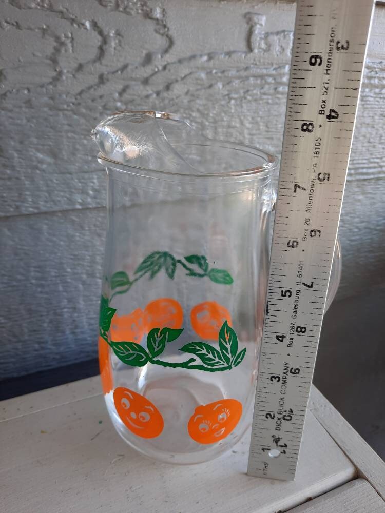 Vintage Orange Juice Pitcher Orange Juice Pitcher Small - Etsy