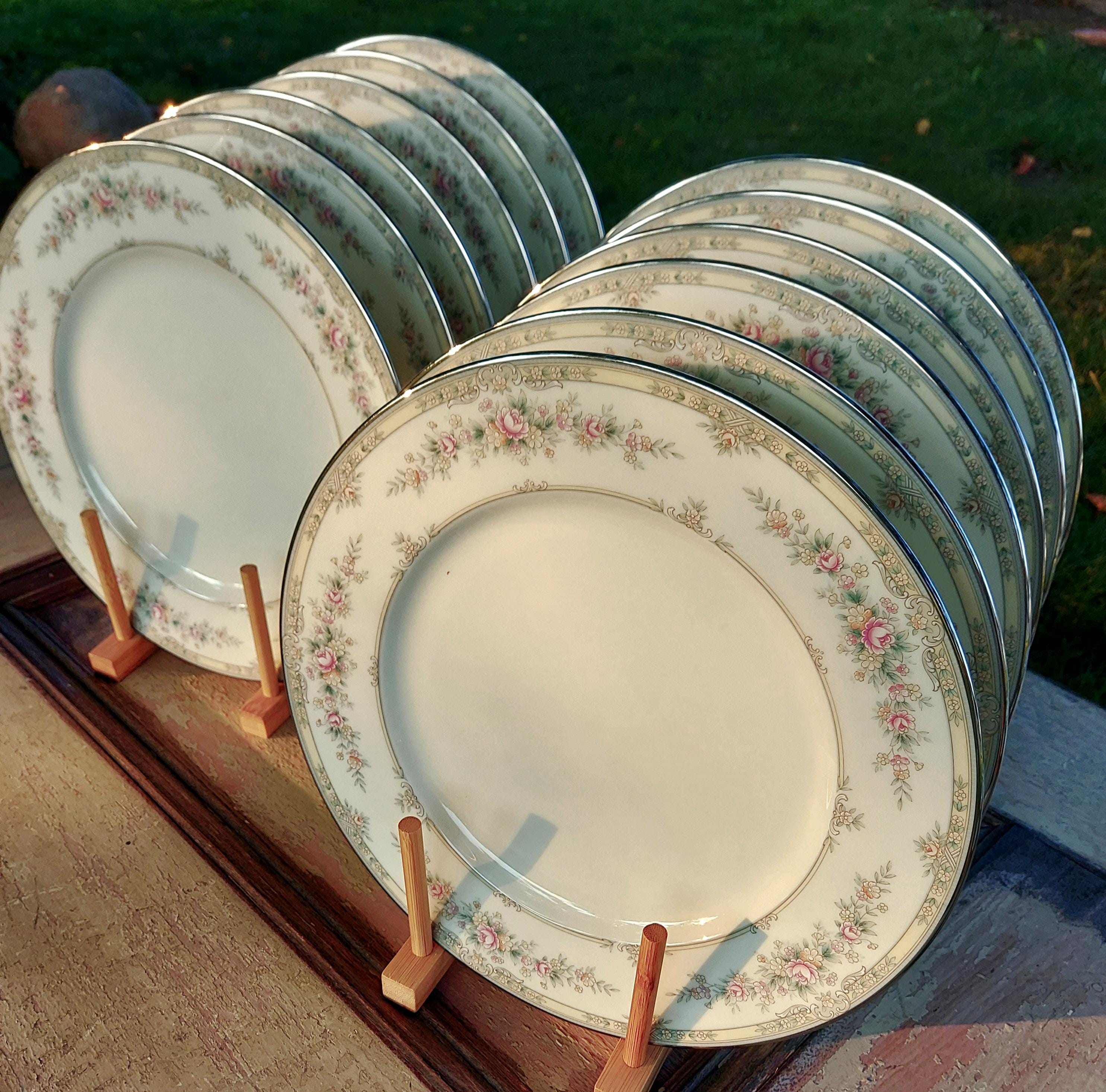 Noritake Bone China Dinnerware Set, Shenandoah 9729, 48 Piece, Yellow ...