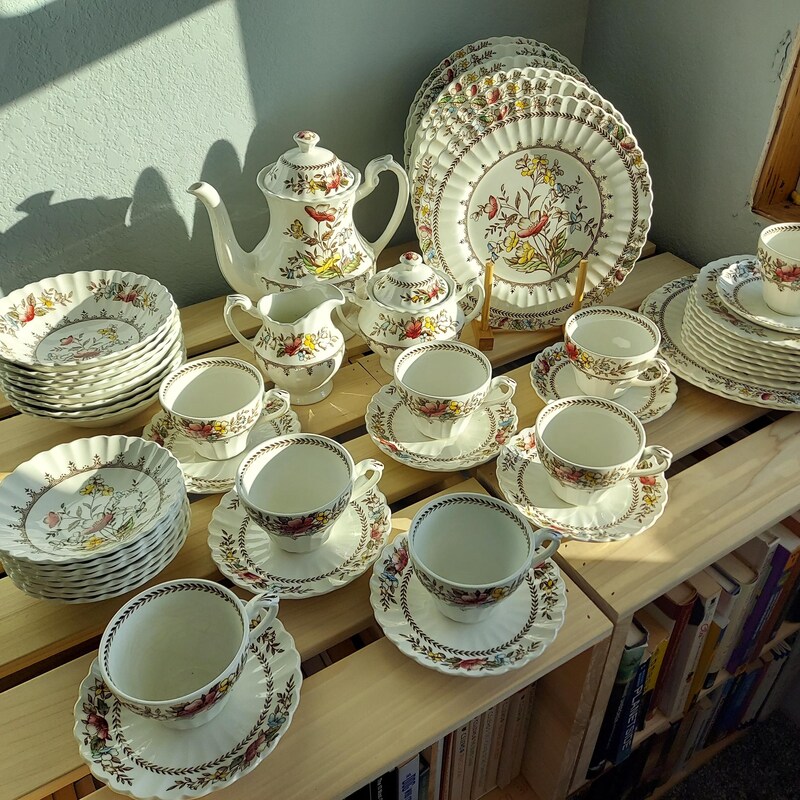 Antique China Set - Etsy
