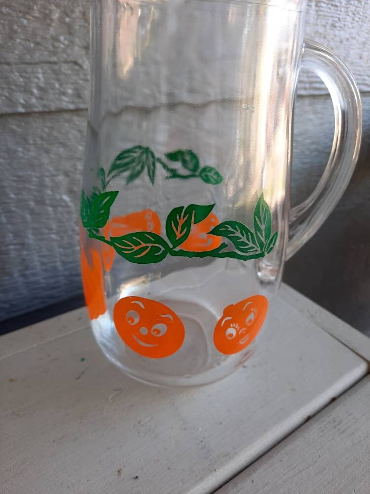 Vintage Orange Juice Pitcher Orange Juice Pitcher Small - Etsy