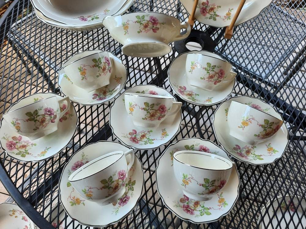 HTF Rare Vintage Dishes, Chicago, USA, Stetson Company, Fall Plates ...