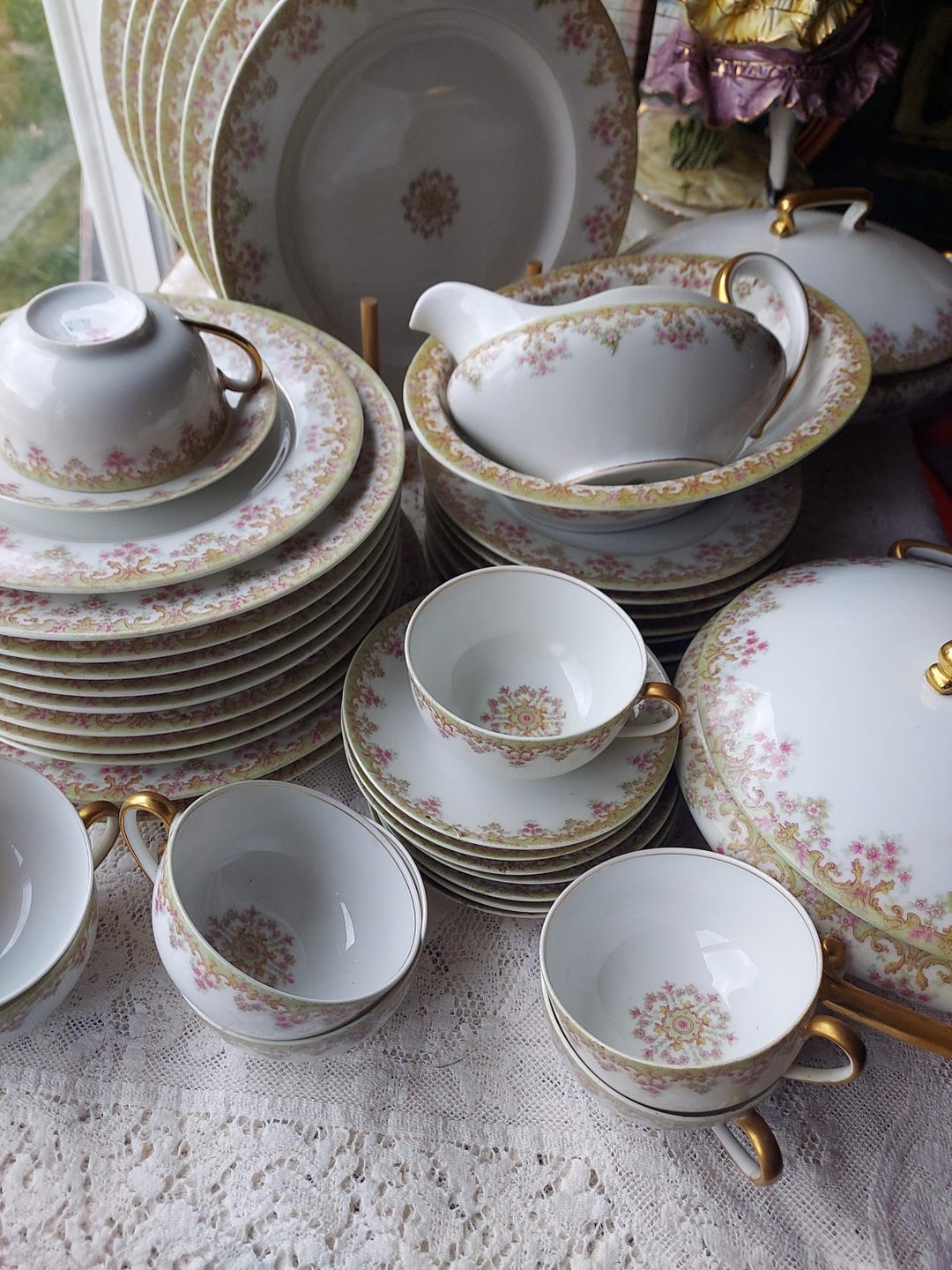 Limgoes France Dinnerware Set, Circa 1892-1919, T & V Manufacturer ...