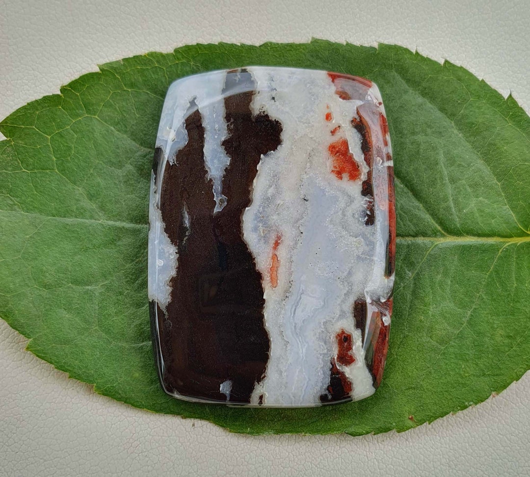 Sard Onyx Cabochon Rectangle Shape Sard Onyx Gemstone Black and White ...