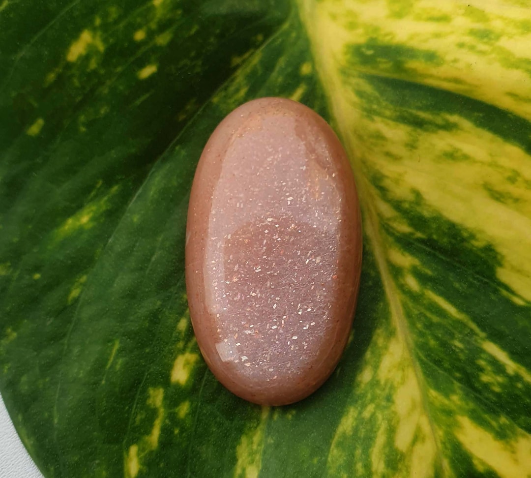 Moonstone Cabochon Beautiful Silk Fire Moonstone , Bigh Peach Moonstone ...