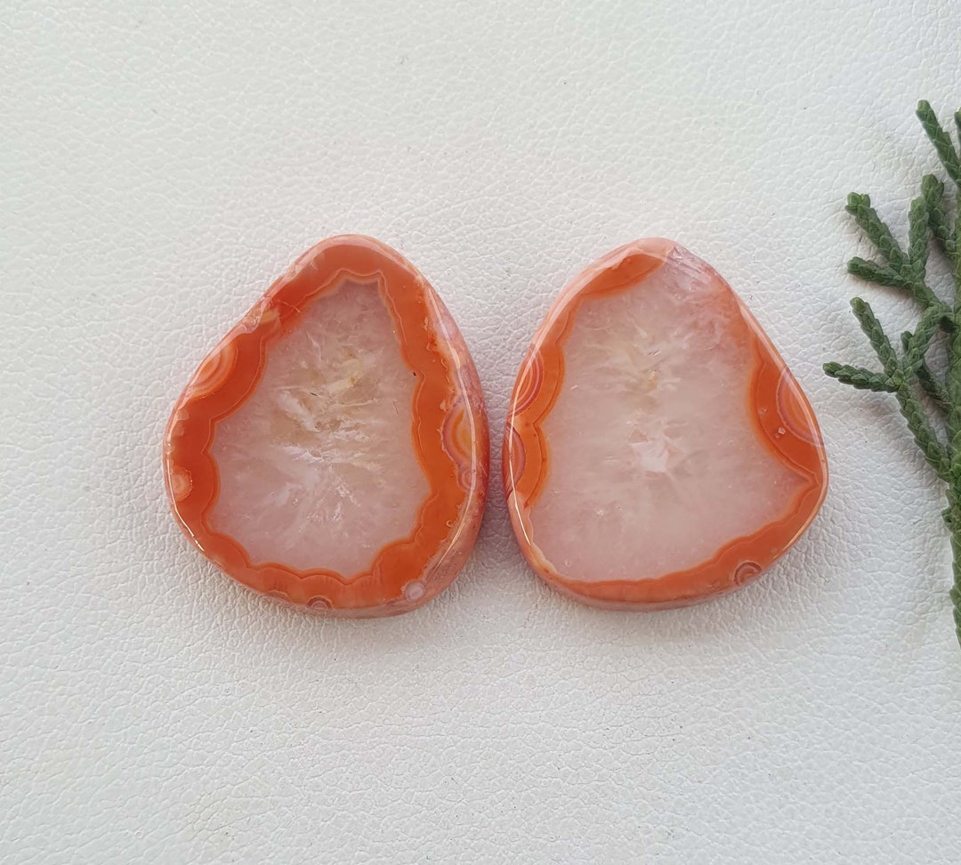 Banded Agate Pair , Rare Banded Agate Gemstone Pair , Beautiful Banded ...
