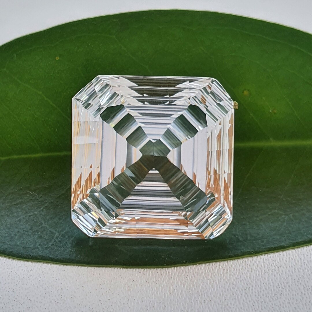 Laser Cut Square Shape Natural Crystal Gemstone Loose Healing Crystal ...