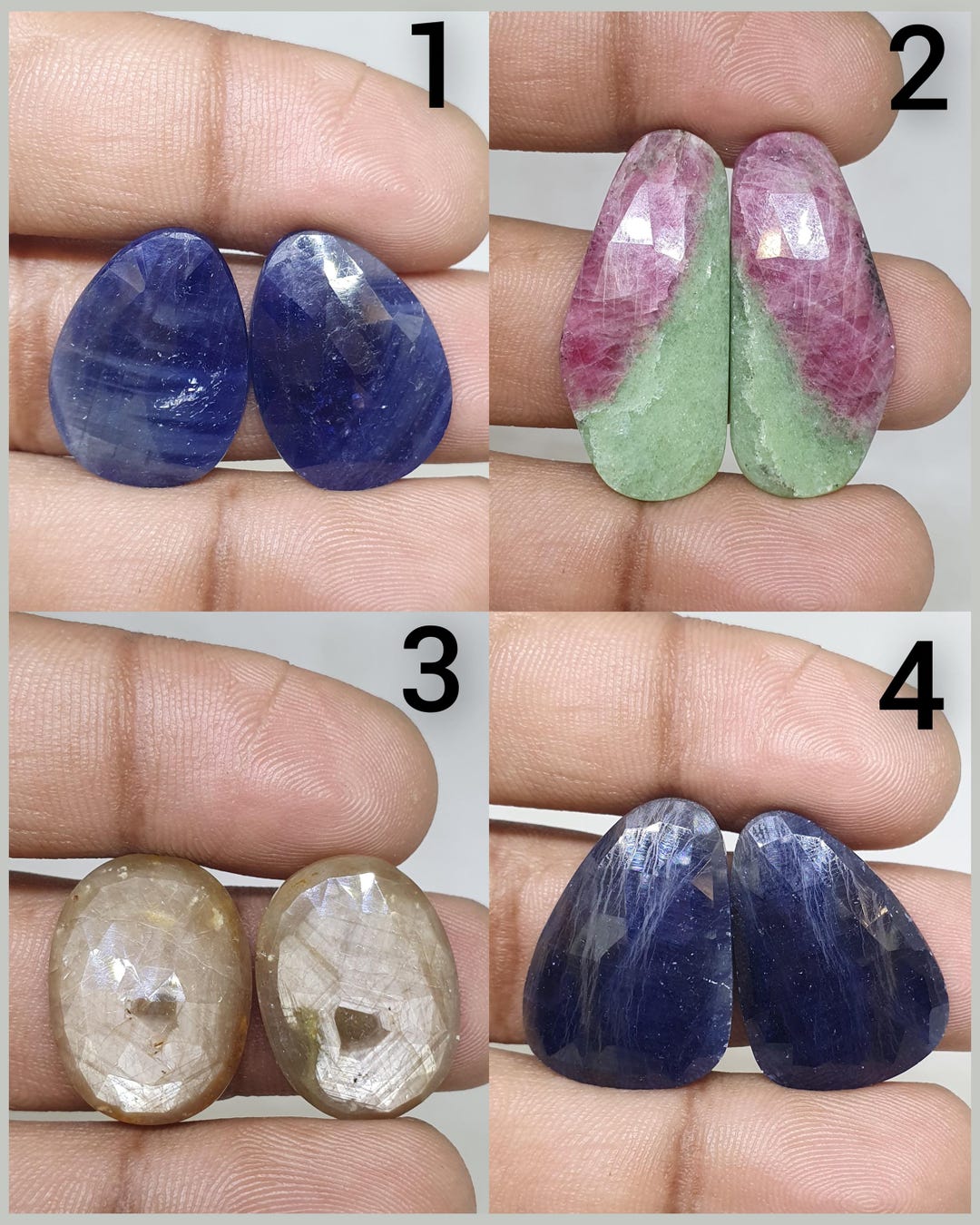 Natural Sapphire Stone Rare Sapphire Sapphire Loose Stone, Rose Cut ...