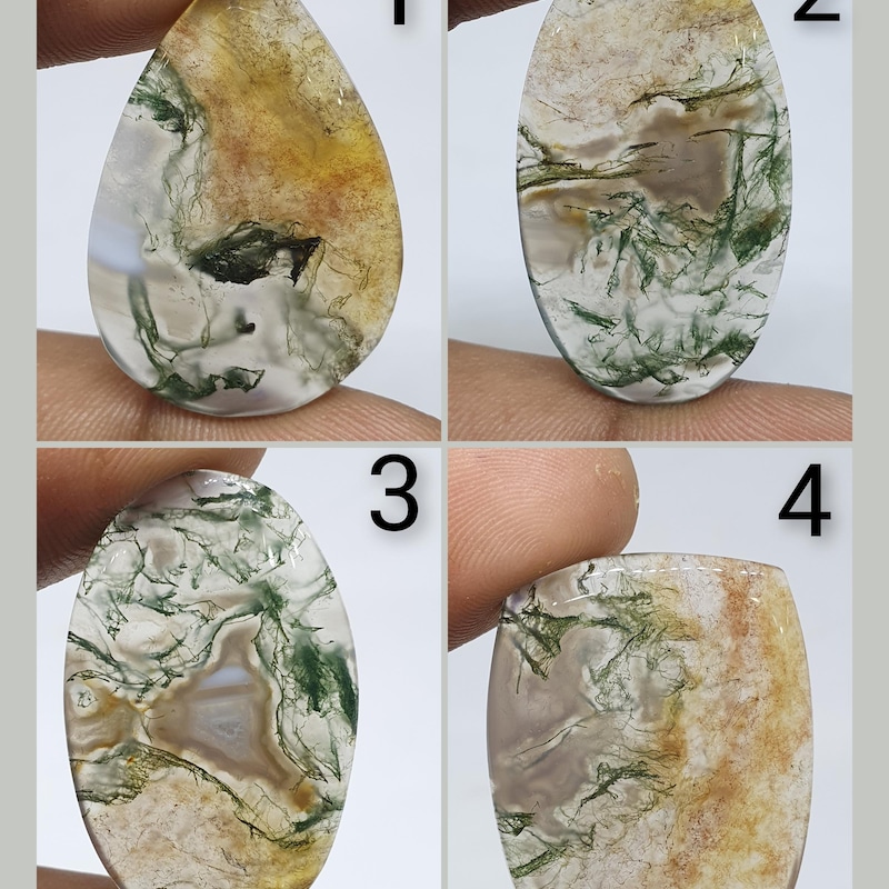 Moss Agate Cabochon - Etsy