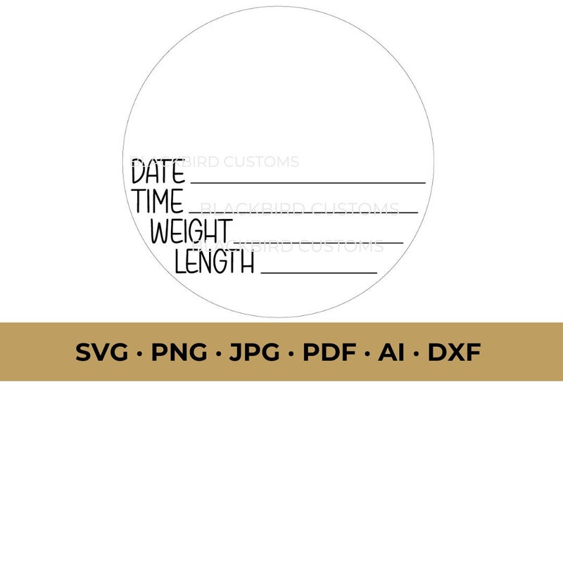 Birth Stats Svg - Etsy