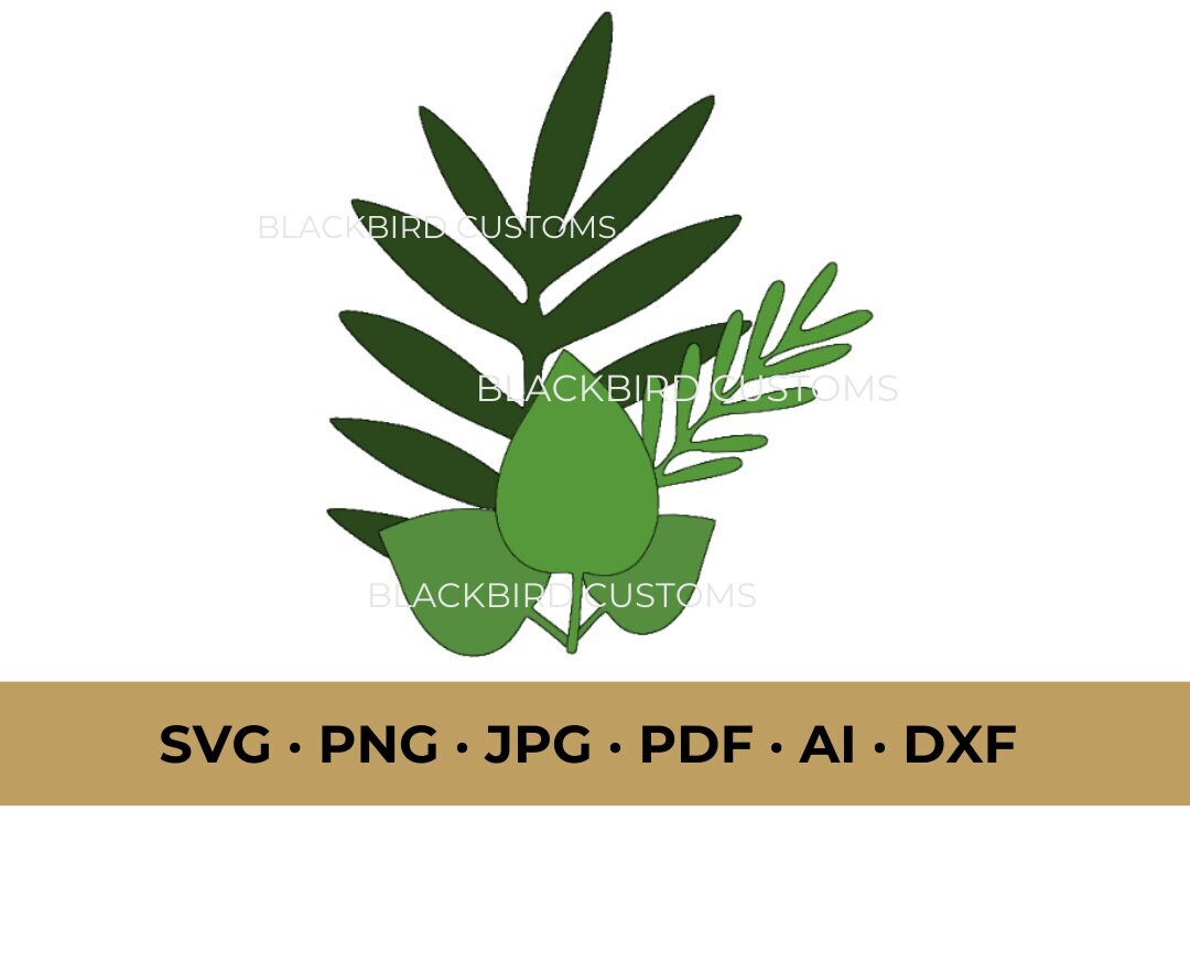 Greenery SVG, Leaves SVG, Greenery Laser Cut File, Leaves Laser File ...