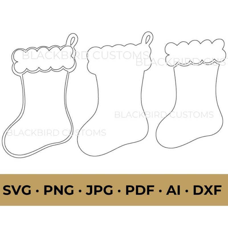 Stocking Svg - Etsy