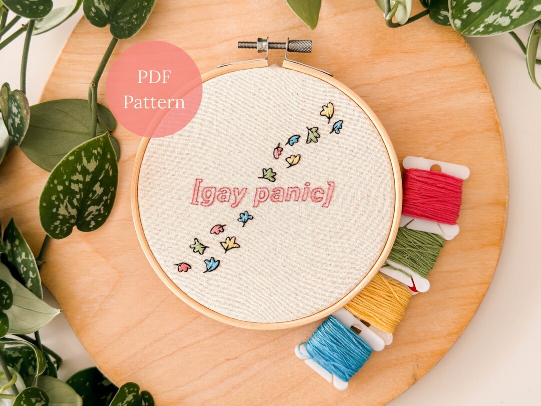 Heartstopper Hand Embroidery Pattern, Tv Show Inspired Embroidery, Gay ...