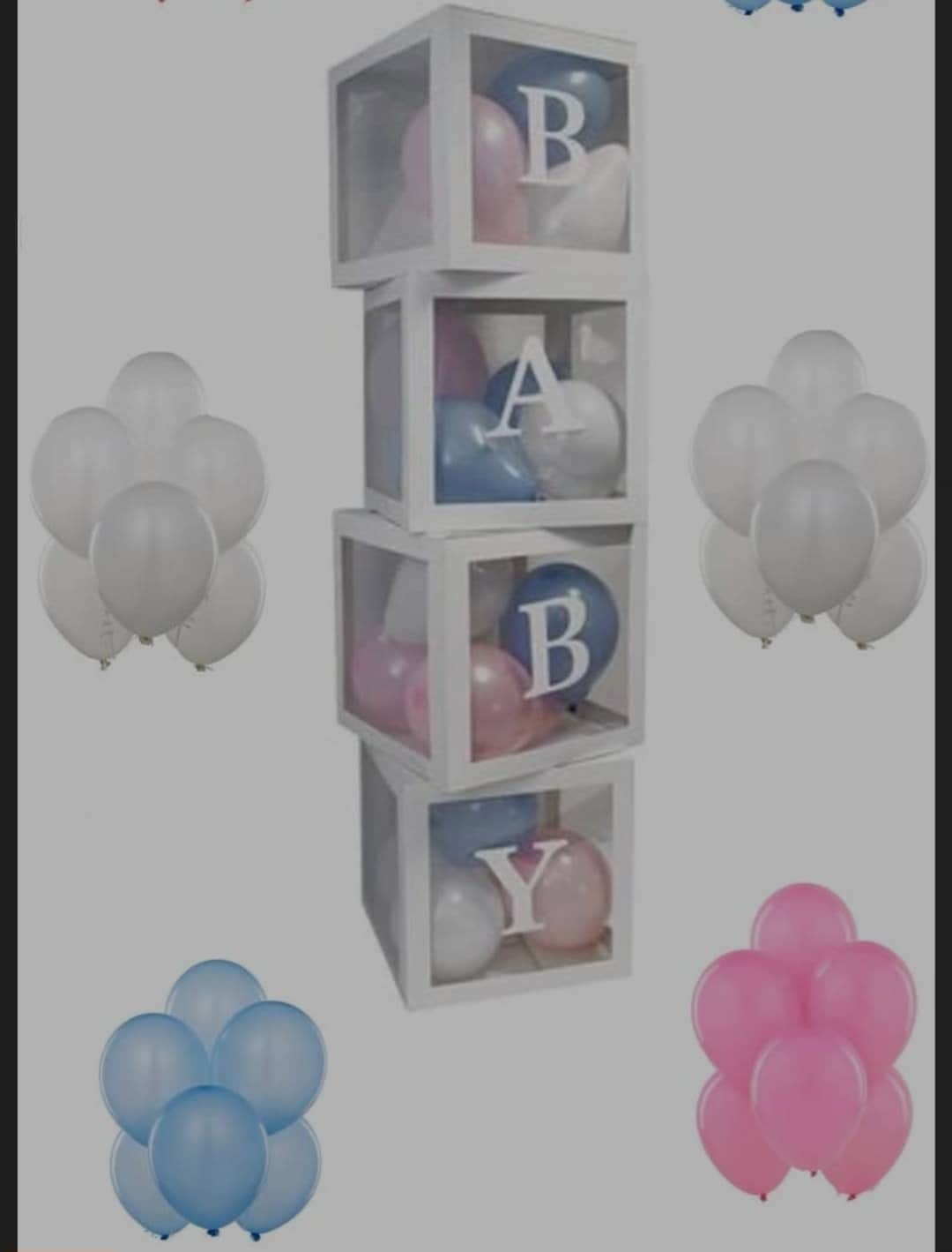 Baby Shower Balloon Boxes - Etsy