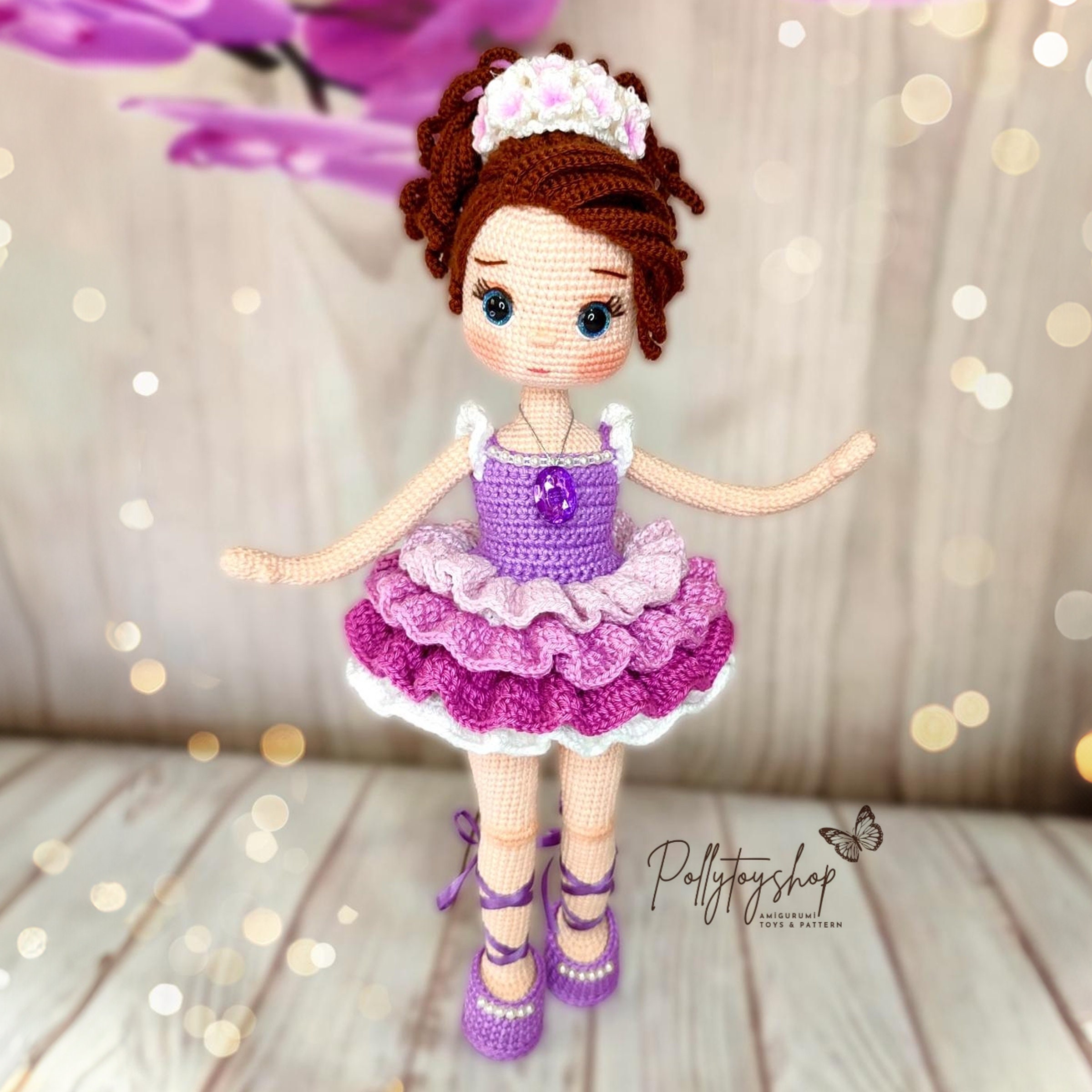 Amigurumi Pattern Princess Sofia Ballerina Doll by Pollytoys Amigurumi ...