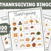 Thanksgiving Bingo Thanksgiving Activity Thanksgiving Printable ...